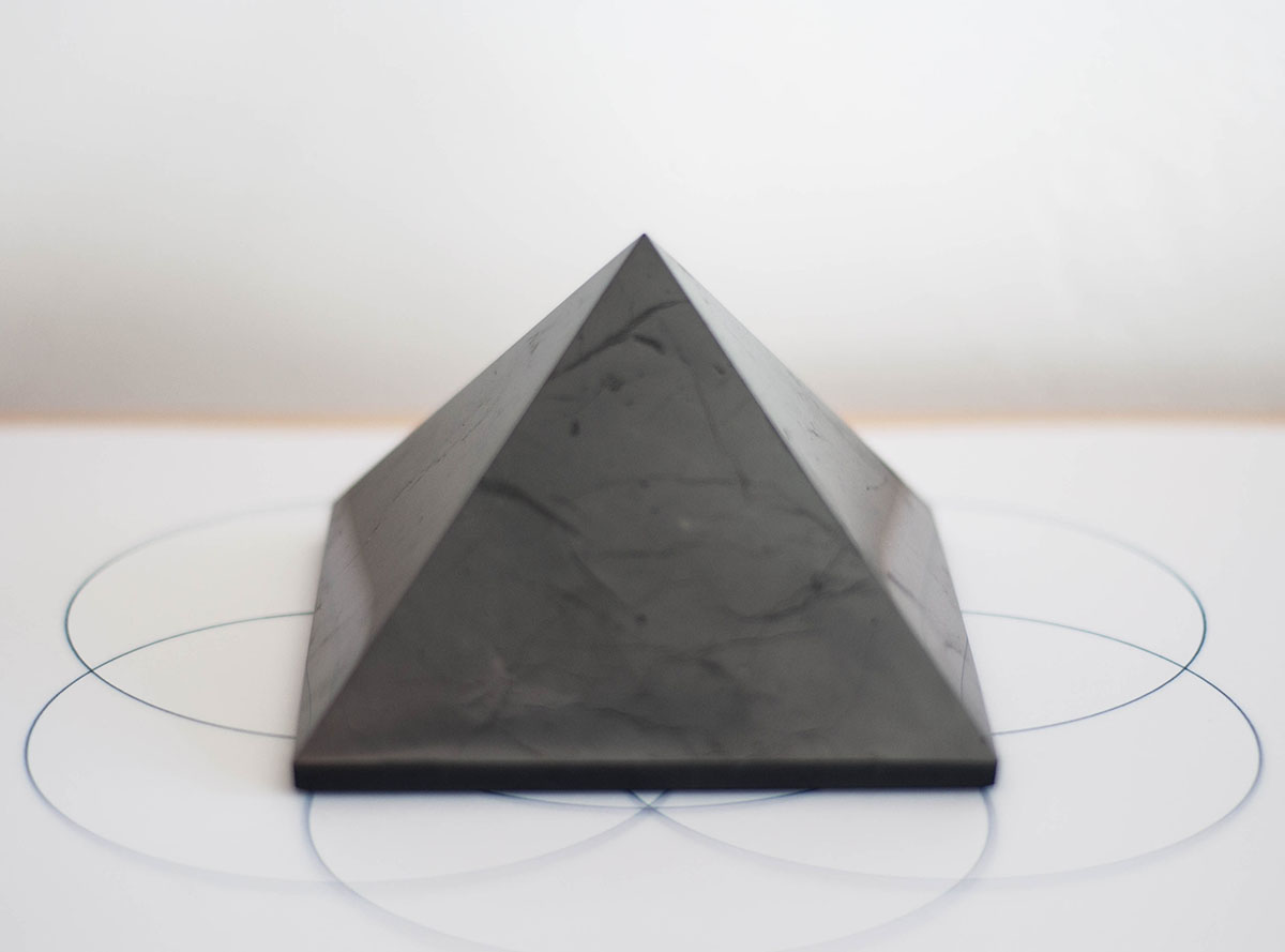 Shungite Pyramid - large | Shungite EMF Protection | Village Rock Shop