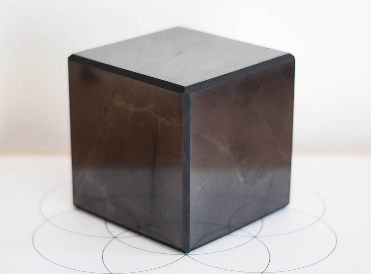 Shungite Cube - Large | Shungite EMF Protection | Village Rock Shop