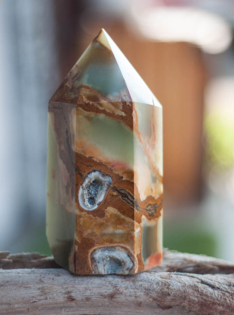Raw Green Calcite Tower #1 | Larger Crystals, Clusters and Geodes ...