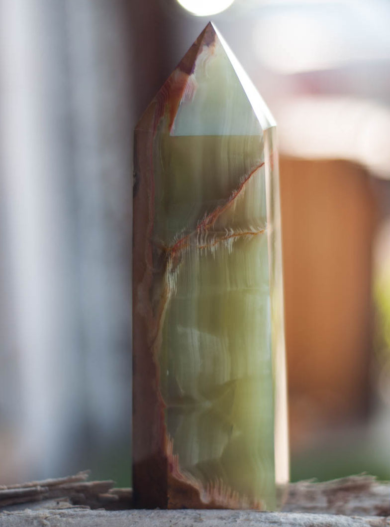 Raw Green Calcite Tower #2 | Larger Crystals, Clusters and Geodes ...